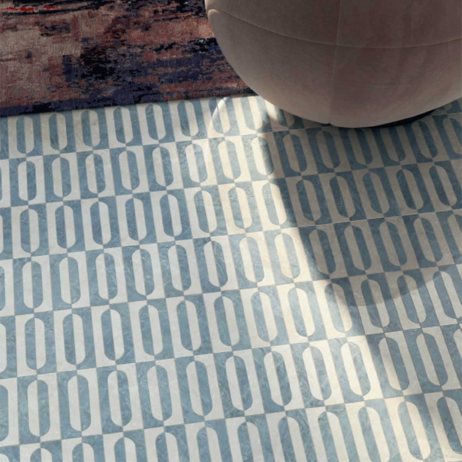 8X16 SOBE CHIARO LUSSO AVORIO / ACQUA POLISHED MOSAIC | Sarasota ...